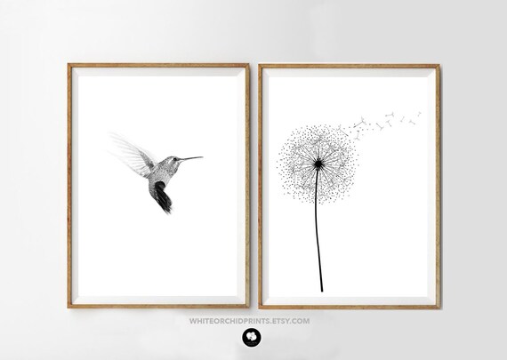 Dandelion Bird Art