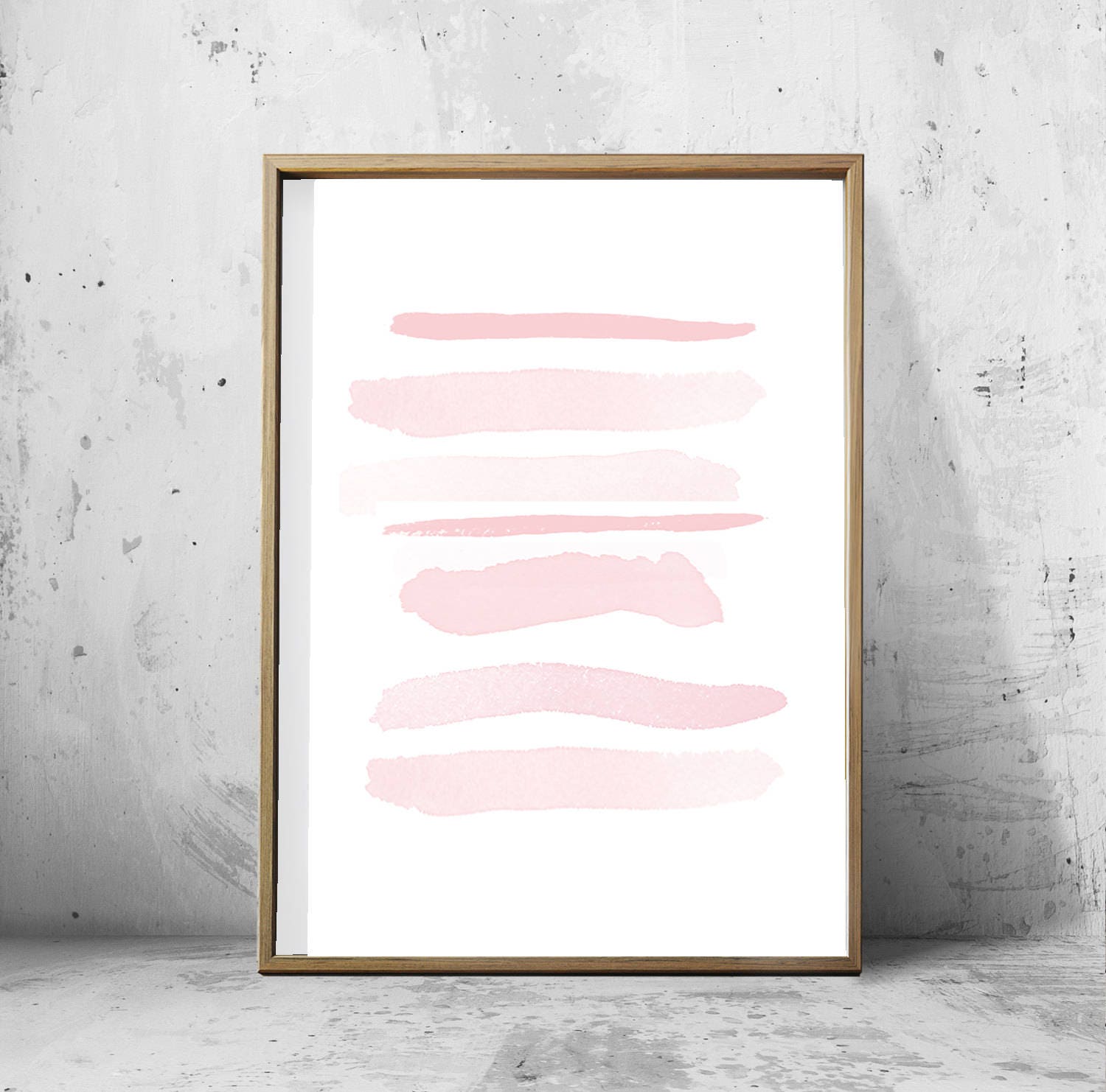 Pink Art Prints Set of 4 Wall Art Abstract Watercolor - Etsy