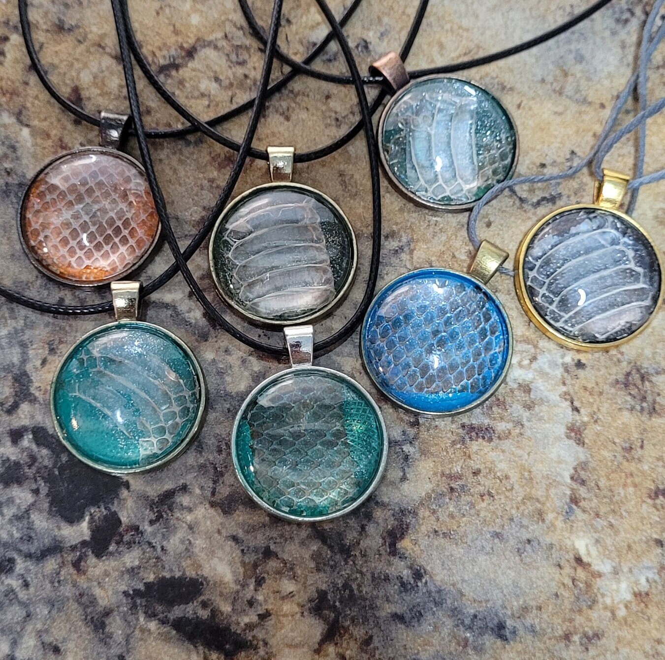 Snake Skin Pendant - Etsy