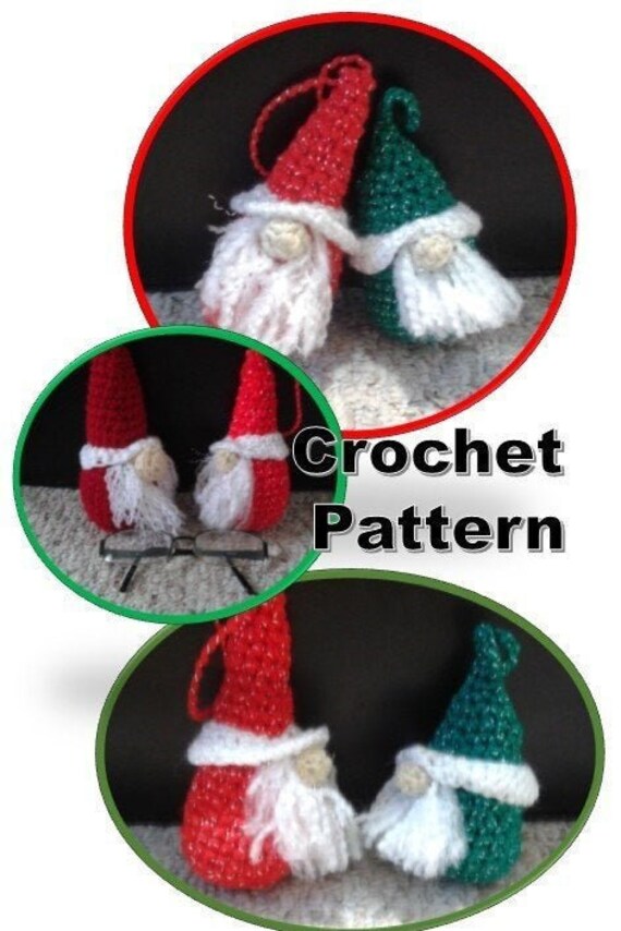 Santa Gnome Crochet PATTERN Santa Gonk Fast Cute Easy Fun | Etsy