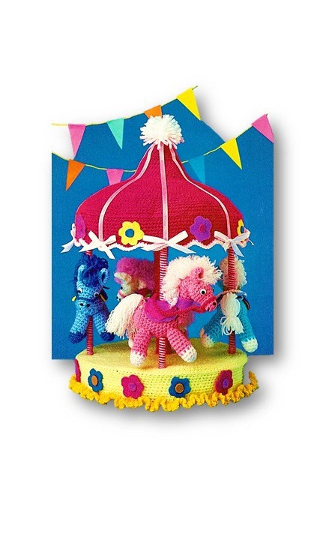 Horse Carousel Crochet PATTERN Horse Merry-go-round Music Box Cover ...