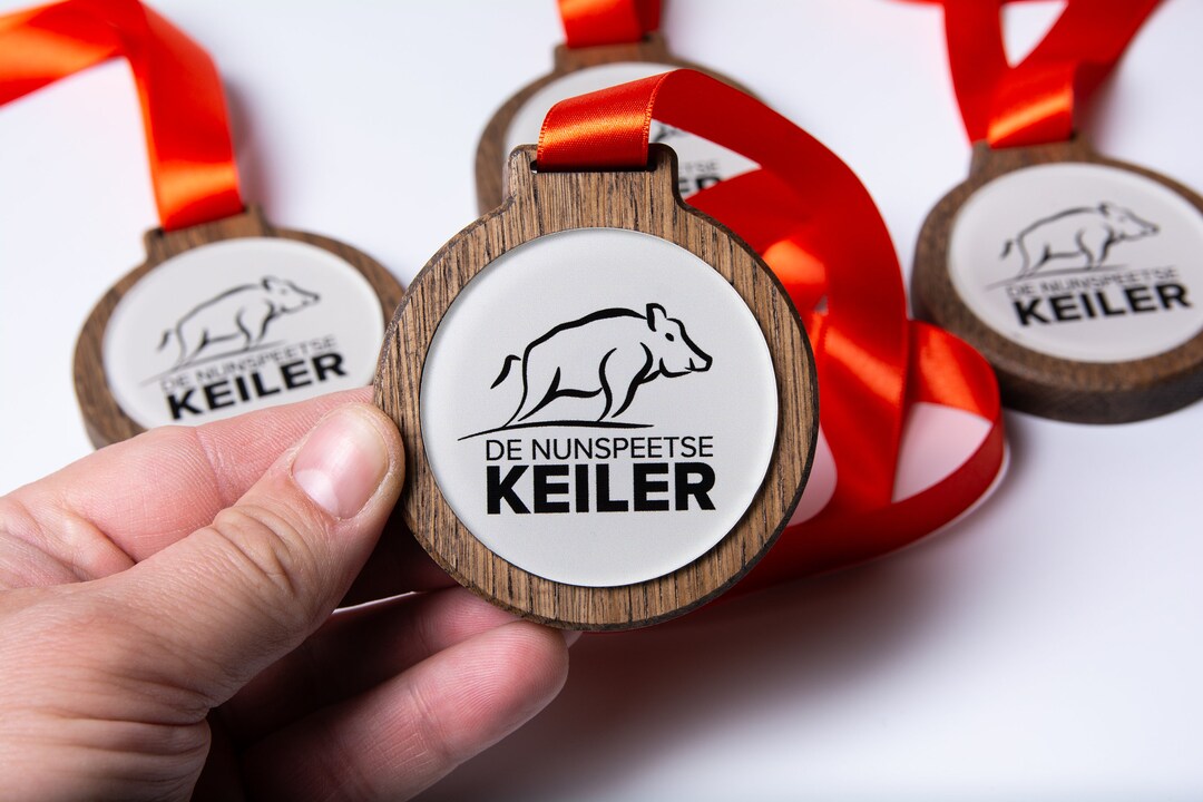 Custom Sports Medals Made of Oak Wood and Acrylic, Personalized ...