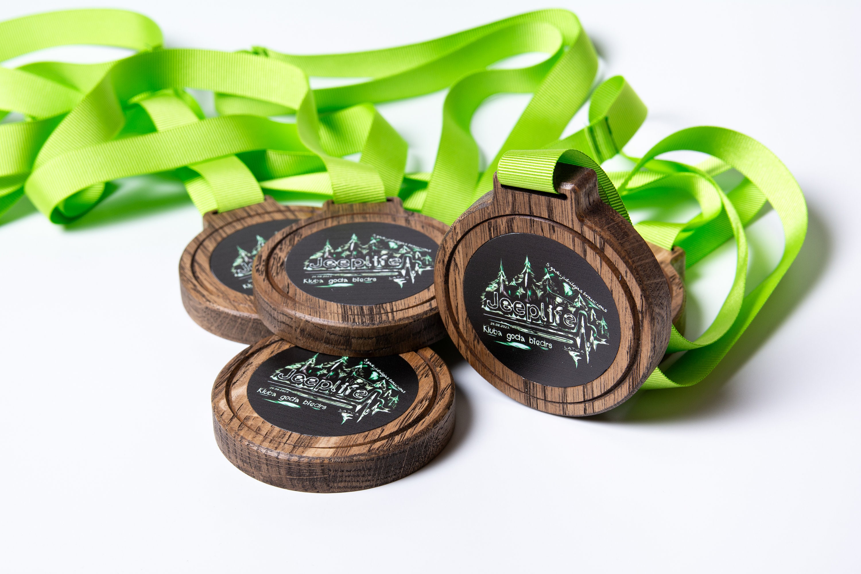 Personalized Oak & Acrylic Sports Medal: Custom Award With UV Print or ...