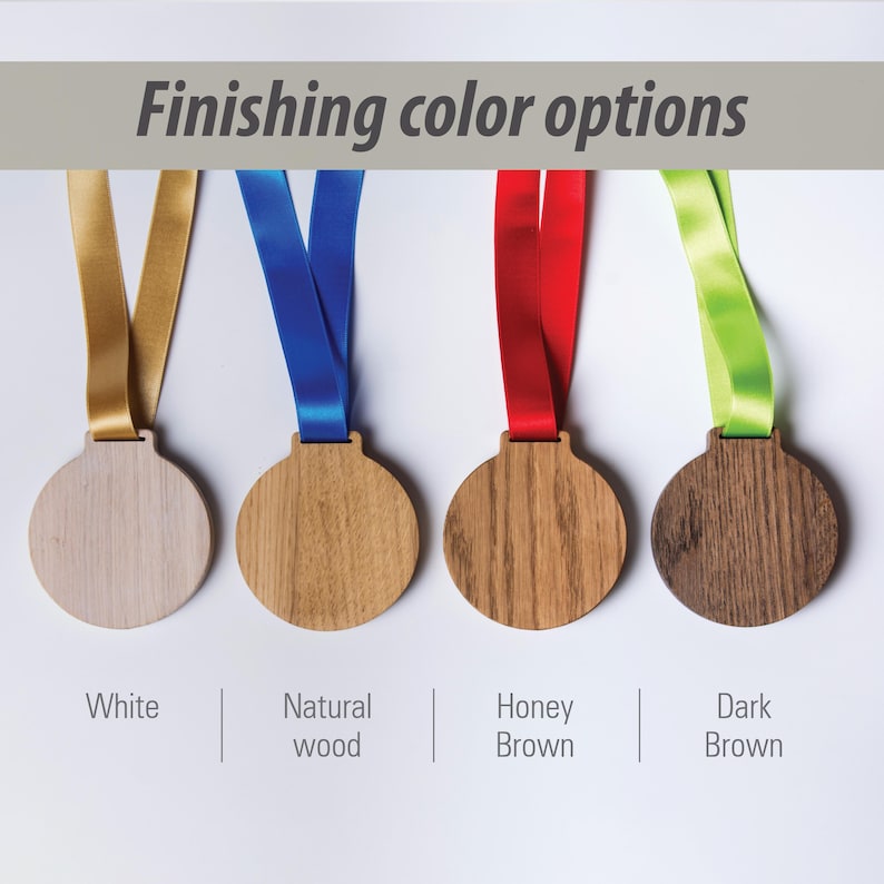 Custom Wooden Sports Medals Made of Oak Wood, Original Award ...