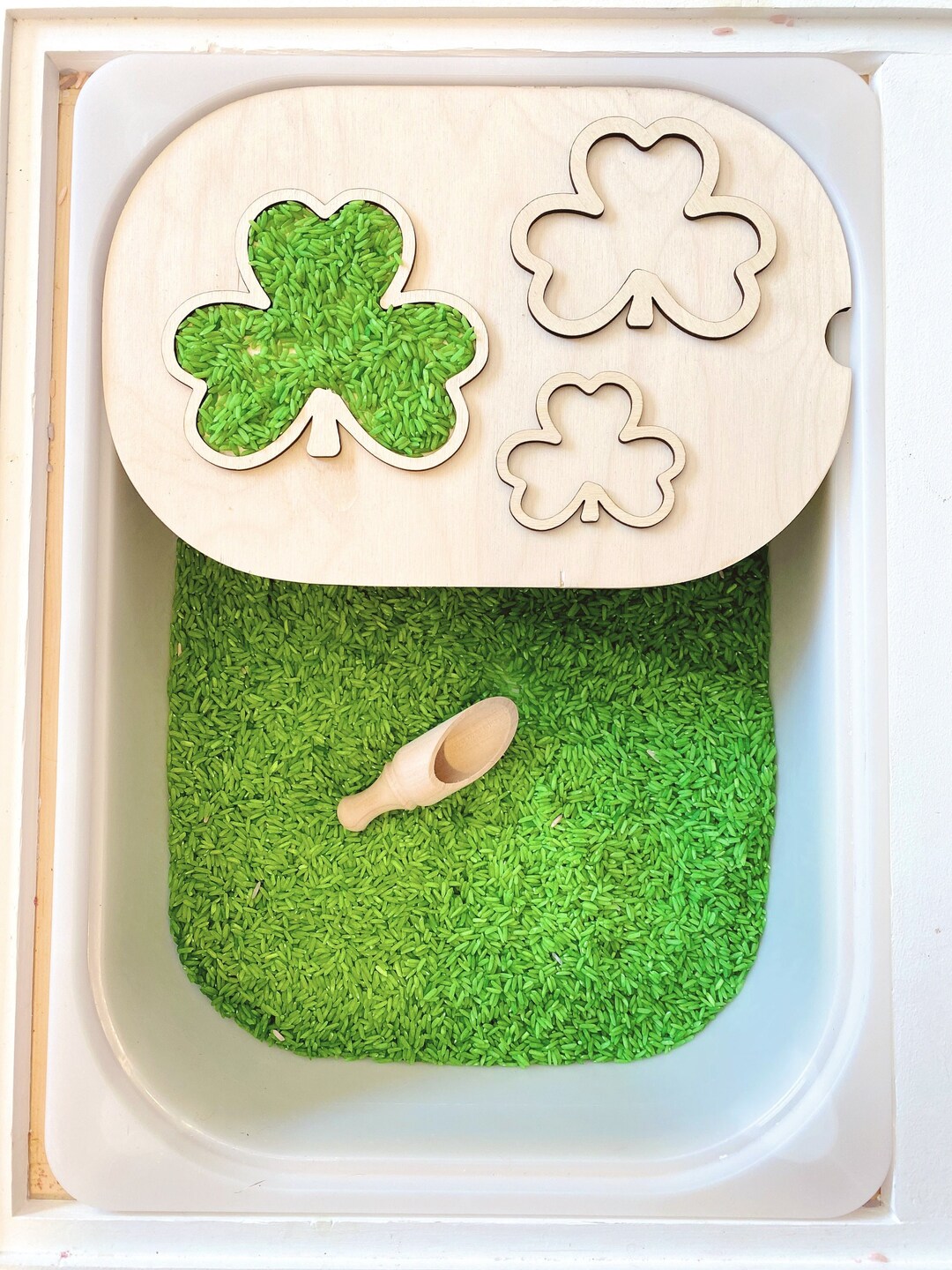 St. Patrick's TROFAST Lid Insert | Sensory Table Lid | Clover Trofast ...
