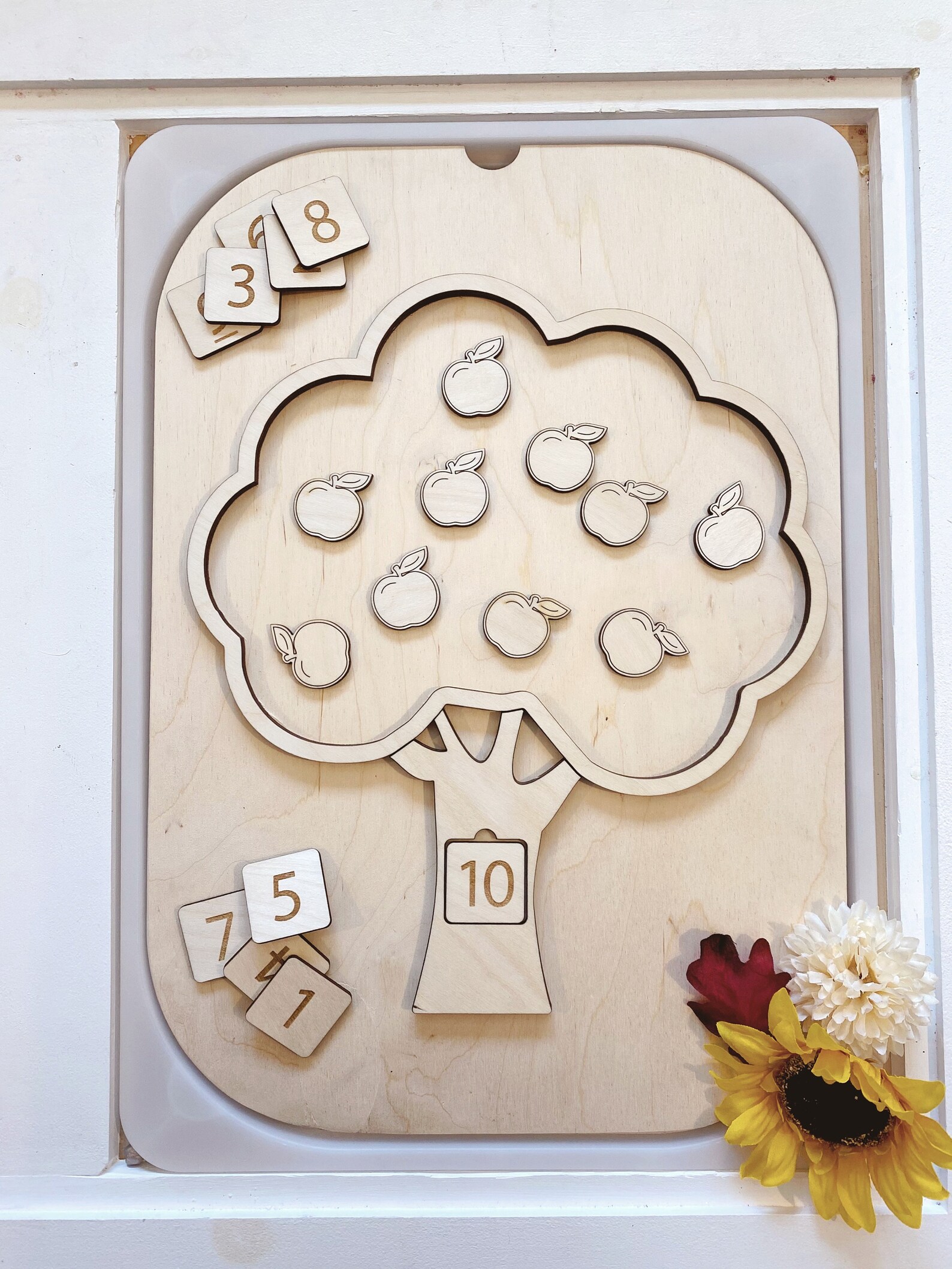 TROFAST Lid Insert | Flisat Insert | Apple Tree Counting Sensory Table ...