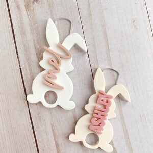 Tumbler Easter Bunny Name Plate | H2.0 Name Plate | Custom Tumbler ...