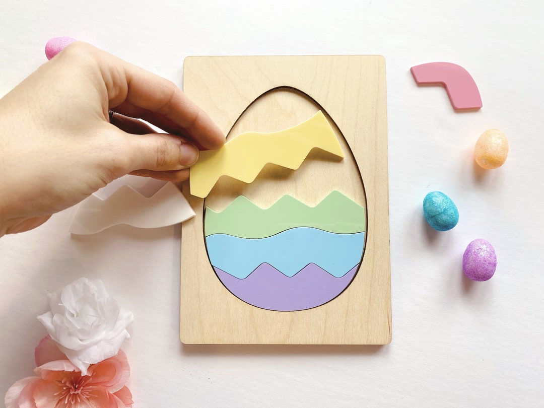 Easter Egg Puzzle | Easter Puzzle | Wood Puzzle | Easter Gift | Acrylic ...