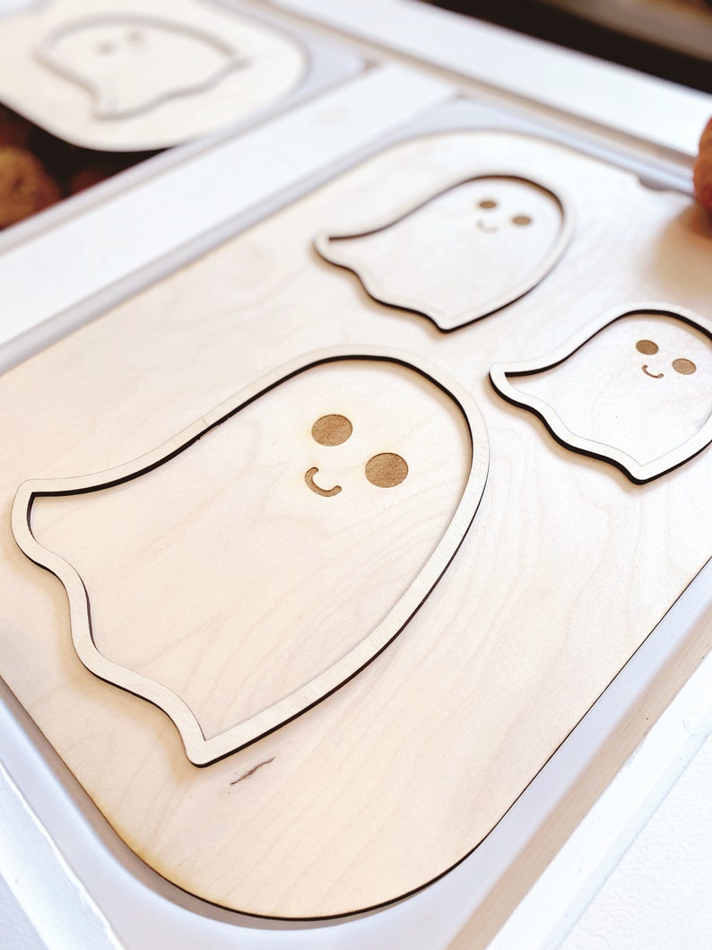 Ghost TROFAST Lid Insert | Sensory Table Lid | Halloween Trofast Insert ...