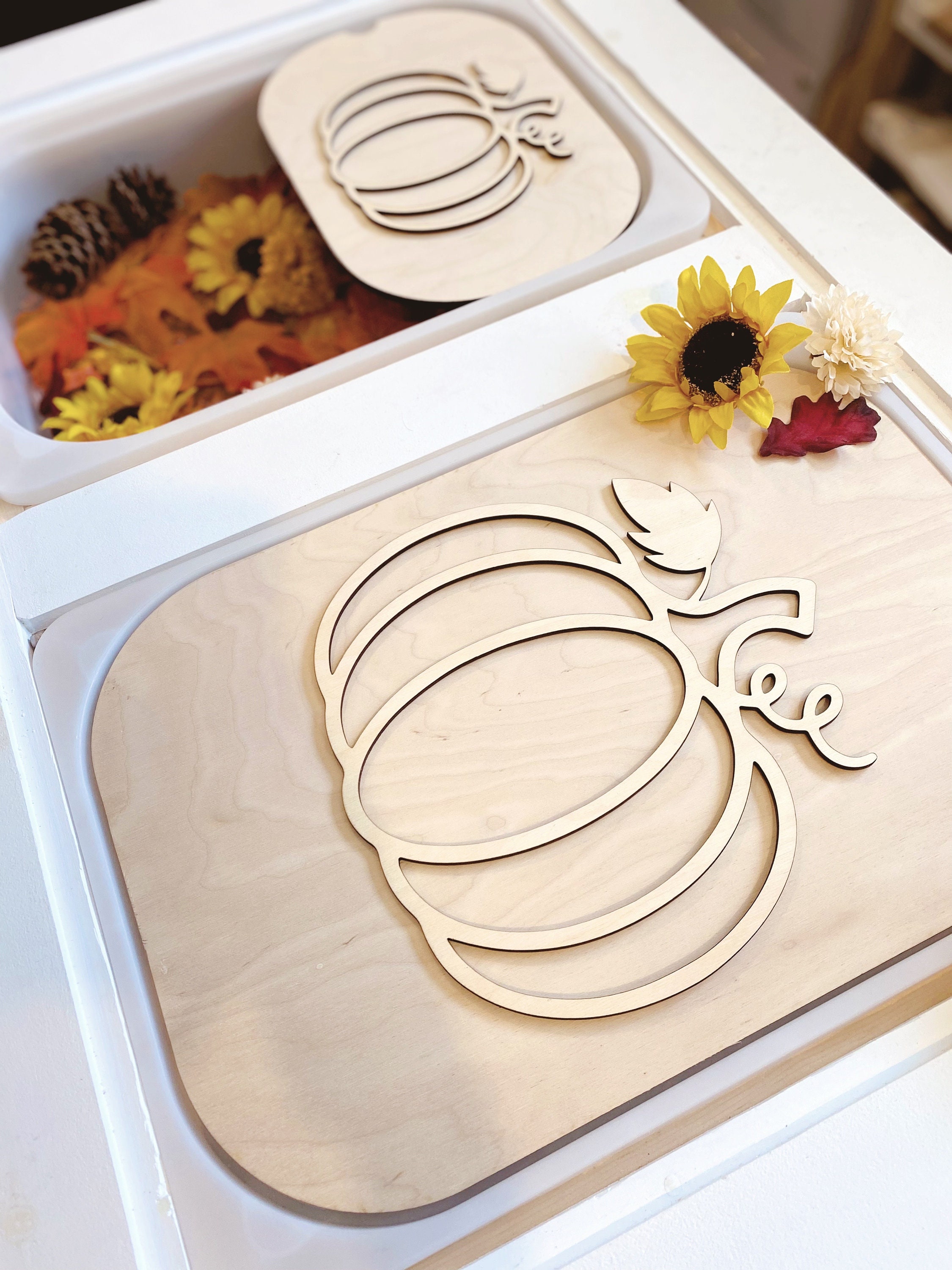 Pumpkin TROFAST Lid Insert | Sensory Table Lid | Halloween Trofast ...