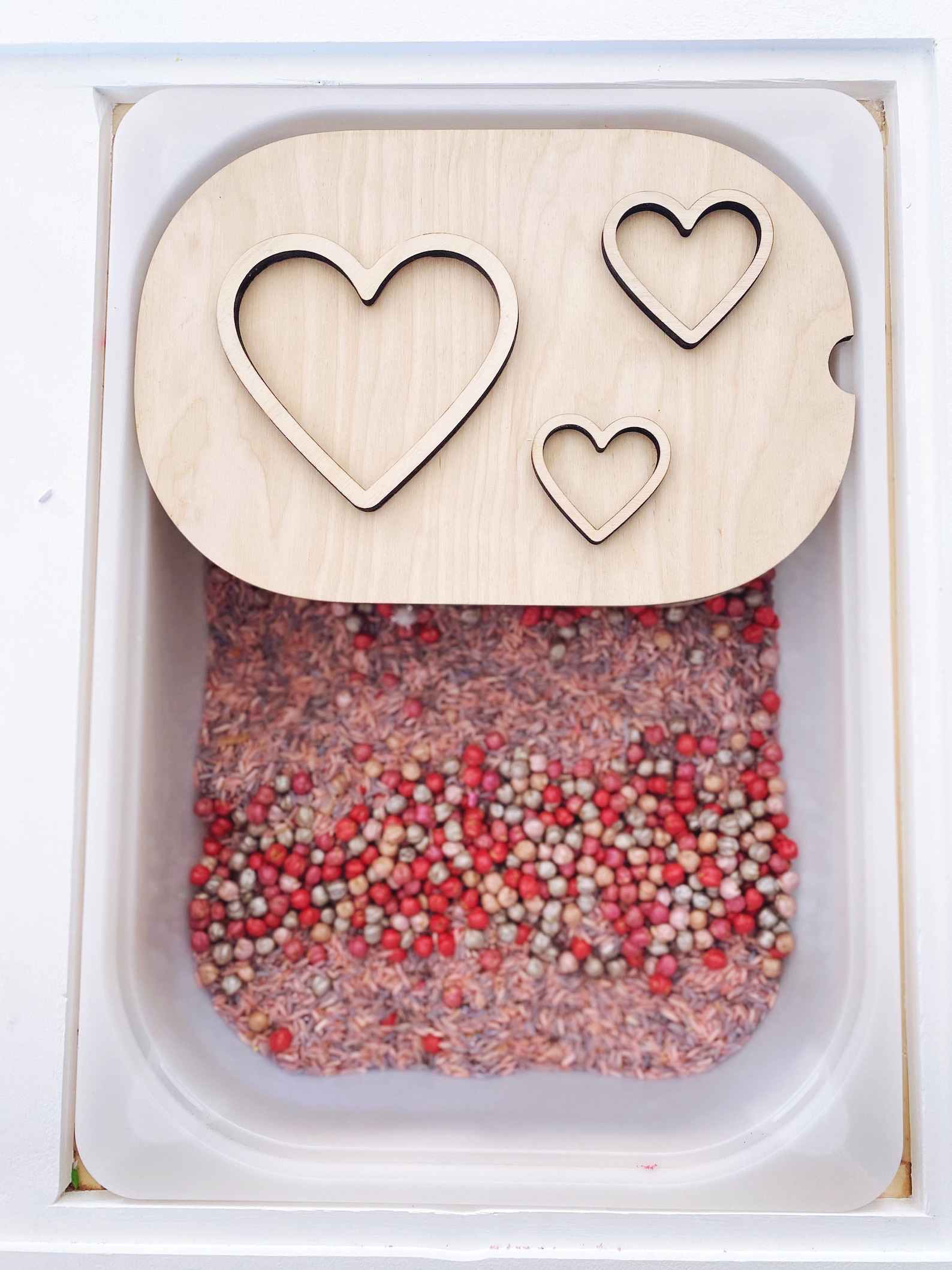 Fillable TROFAST Lid Insert Sensory Table Lid Heart | Etsy