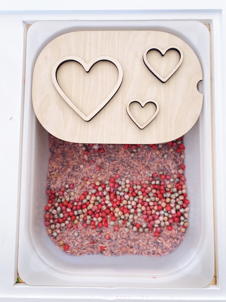 Fillable TROFAST Lid Insert Sensory Table Lid Heart | Etsy