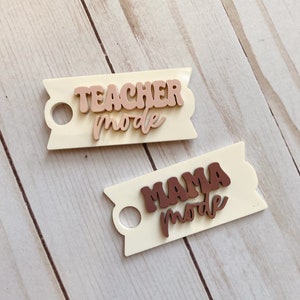 Teacher Tumbler Name Plate | Reversible Name Plate | H2.0 Name Plate ...