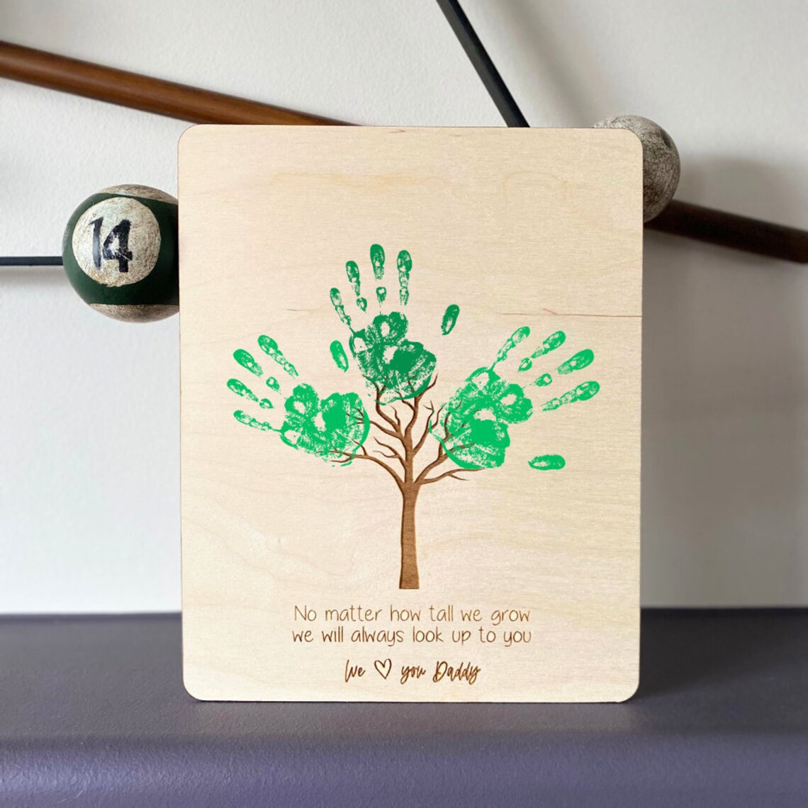 Father's Day Gift 2025 | Handprint Sign | Handprint Tree Sign - Etsy