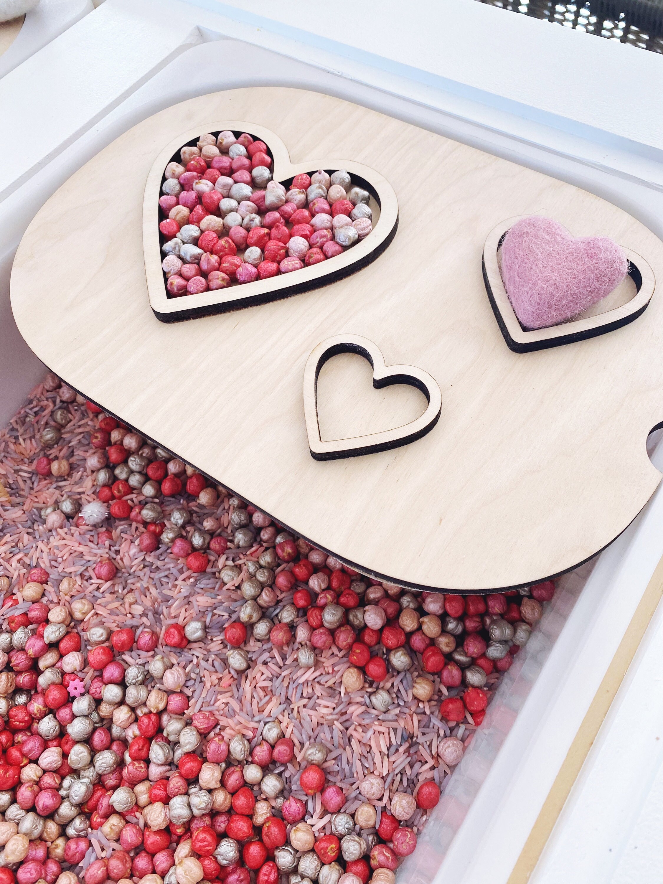 Fillable TROFAST Lid Insert Sensory Table Lid Heart | Etsy