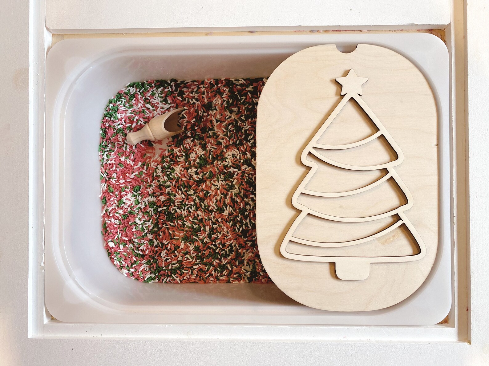 Christmas Tree Trofast Lid Insert: Sensory Table Flisat Activity - Etsy