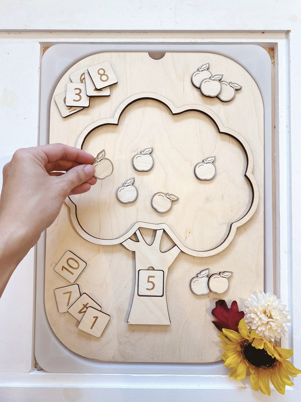 TROFAST Lid Insert | Flisat Insert | Apple Tree Counting Sensory Table ...
