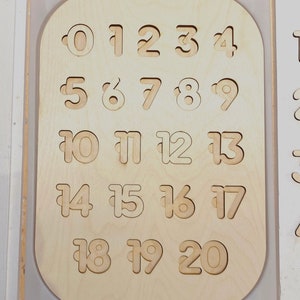 Large TROFAST Number 1-20 Lid Insert (wood Numbers Included) | Sensory ...