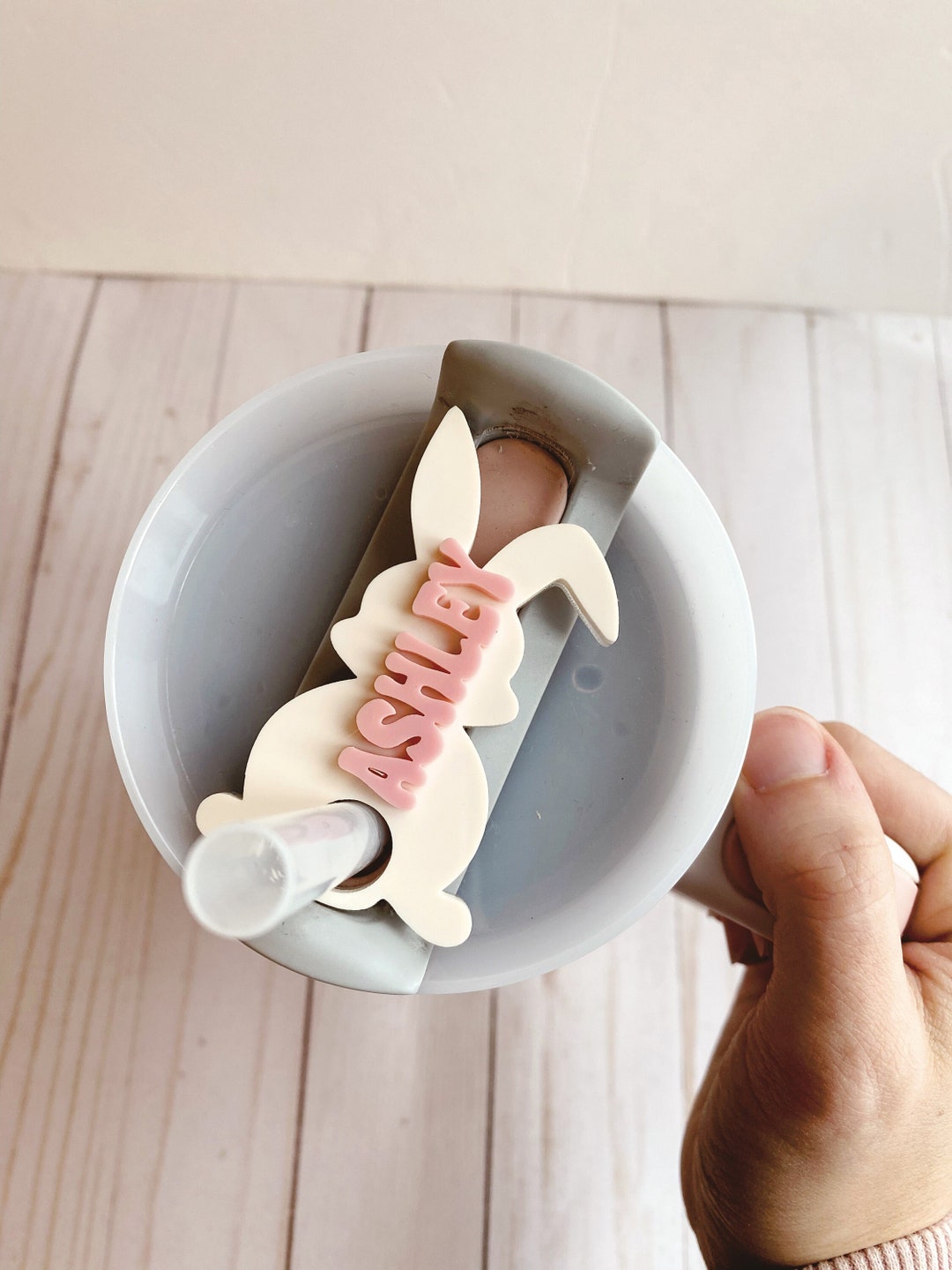 Tumbler Easter Bunny Name Plate | H2.0 Name Plate | Custom Tumbler ...