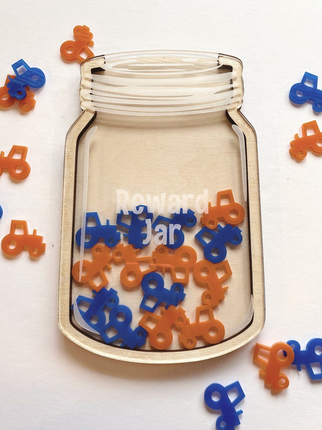 Tractor Reward Jar | Chore Jar | Kids Reward Jar | Kindness Jar ...