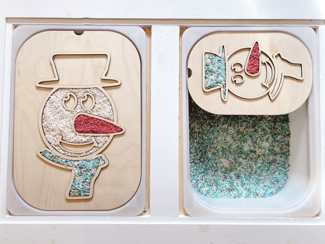 Snowman TROFAST Lid Insert | Sensory Table Lid | Christmas Trofast ...