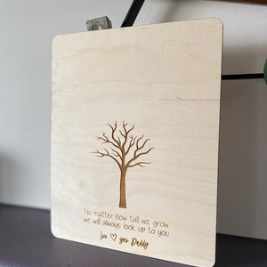 Father's Day Gift 2025 | Handprint Sign | Handprint Tree Sign - Etsy