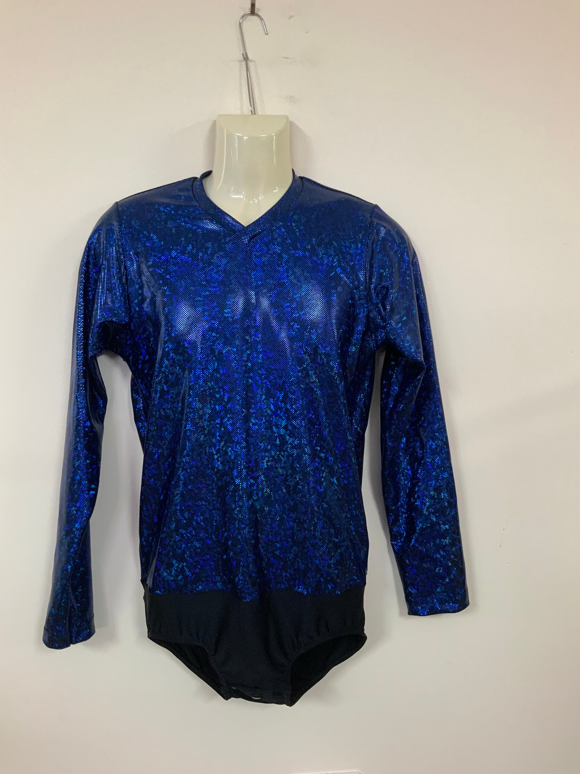 Mens Ice Figure Skating Shirt Leotard Mens Medium V Neck - Etsy