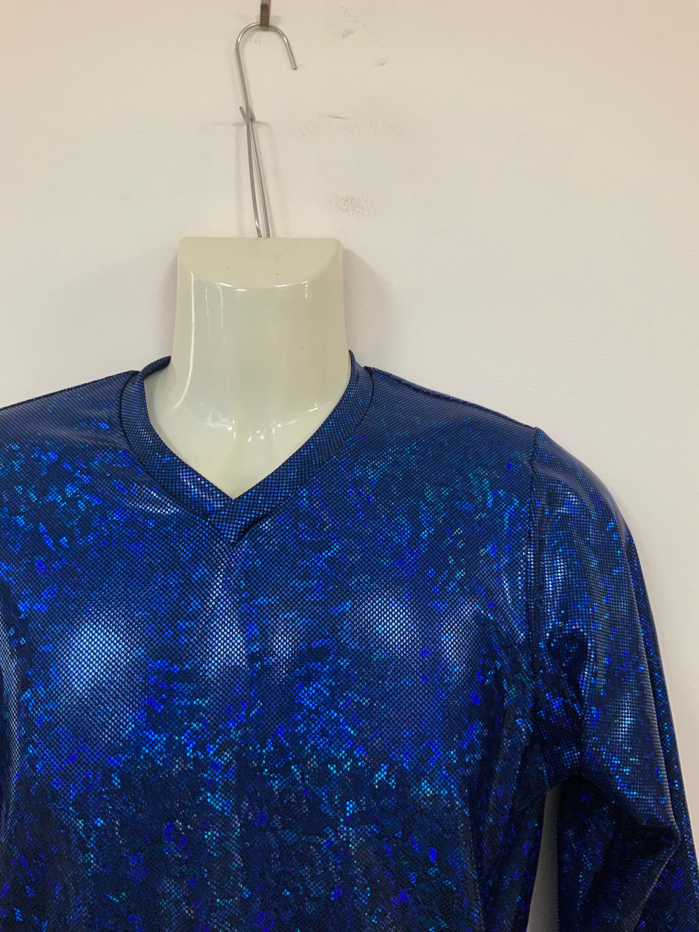 Mens Ice Figure Skating Shirt Leotard Mens Medium V Neck - Etsy