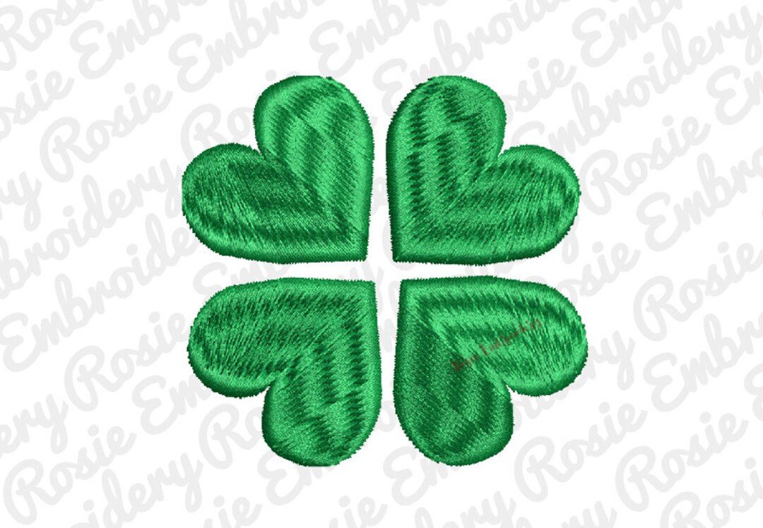 Four Leaf Clover Embroidery Design Instant Download Digital Pattern ...