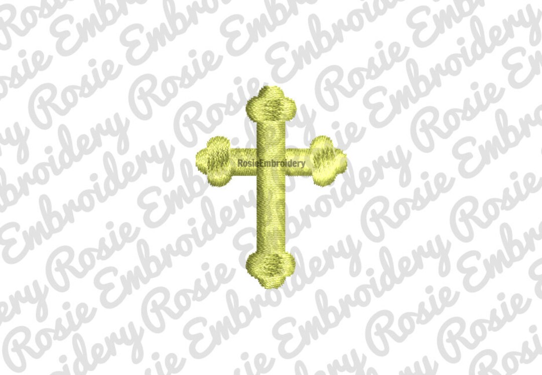 Christian Cross Mini Machine Embroidery Design Instant - Etsy