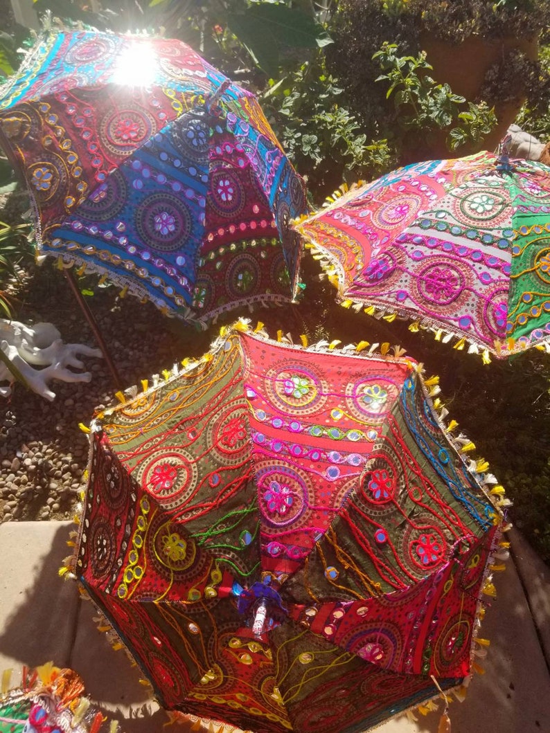 Bright Bohemian Multi Color Parasol Sun Protection - Etsy