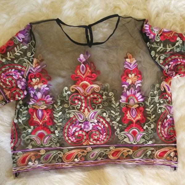 Embroidered Mesh - Etsy