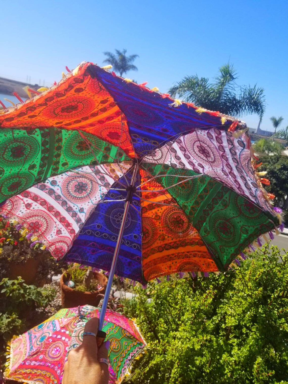 Bright Bohemian Multi Color Parasol Sun Protection - Etsy