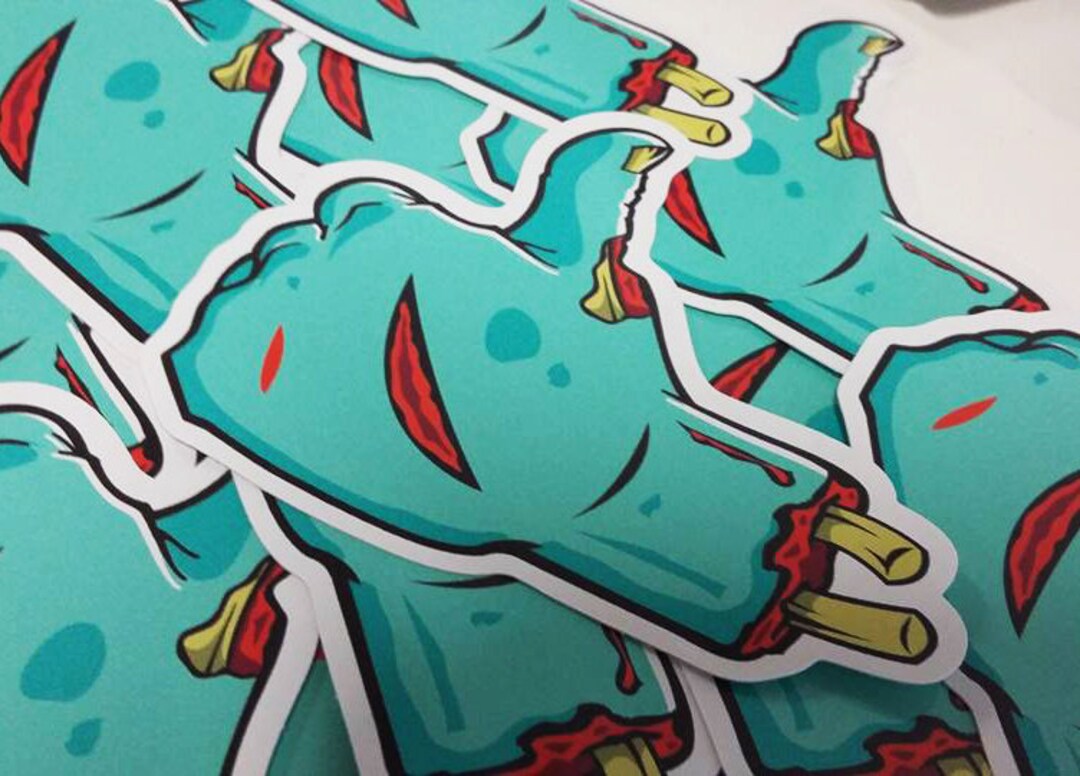 Zombie 'facebook Like' Vinyl Sticker Decal - Etsy