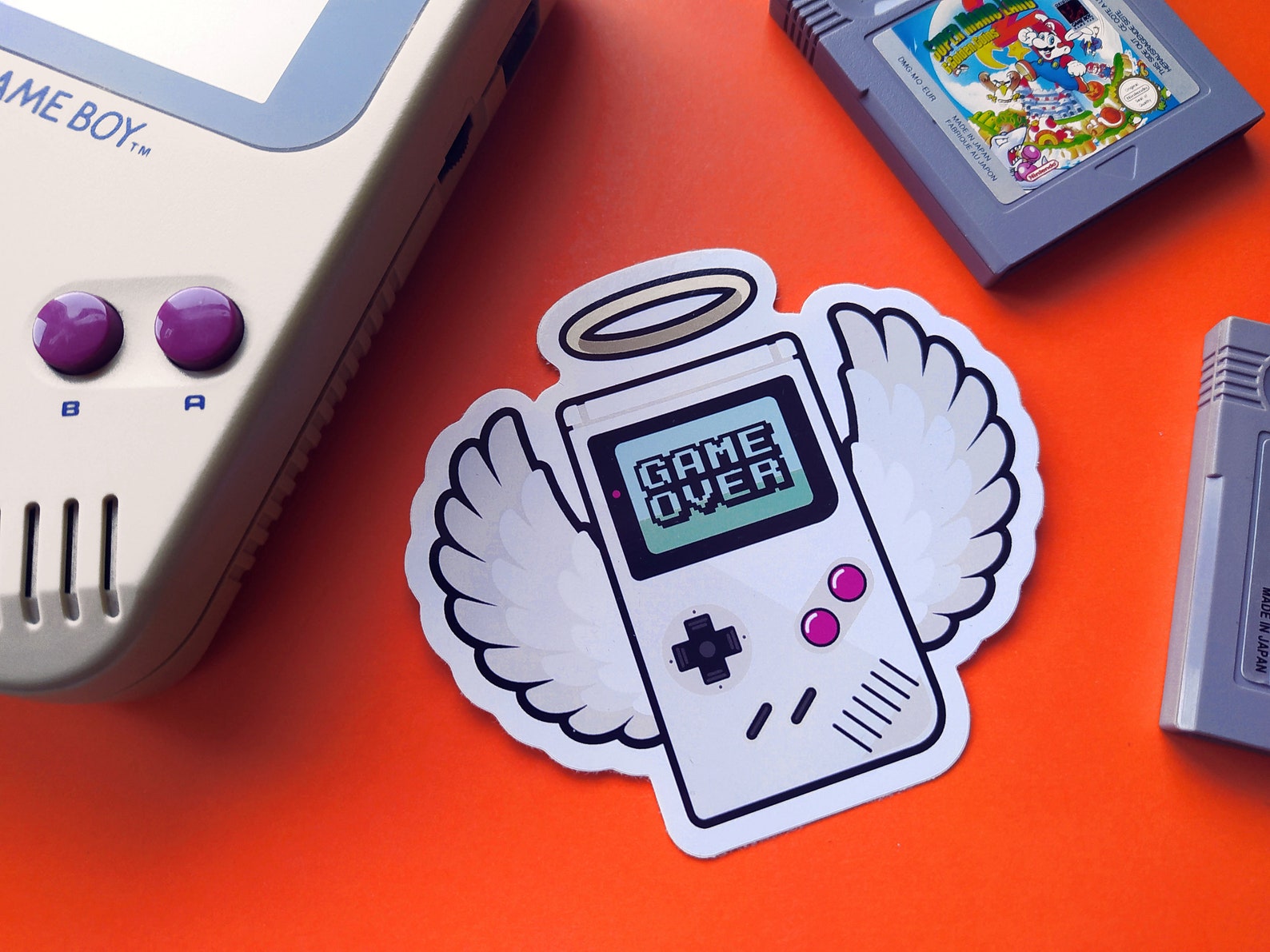 Gameboy Game Over Vinyl Sticker | Etsy