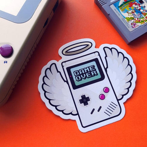 Gameboy Game Over Vinyl Sticker - Etsy UK