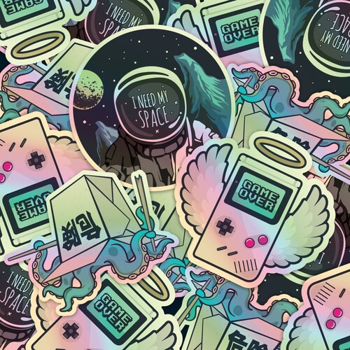 25/50 Vinyl Funny Alien Stickers Die Cut Decal Set - Etsy