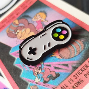 Mini Snes Nintendo Controller Pin Badge - Etsy