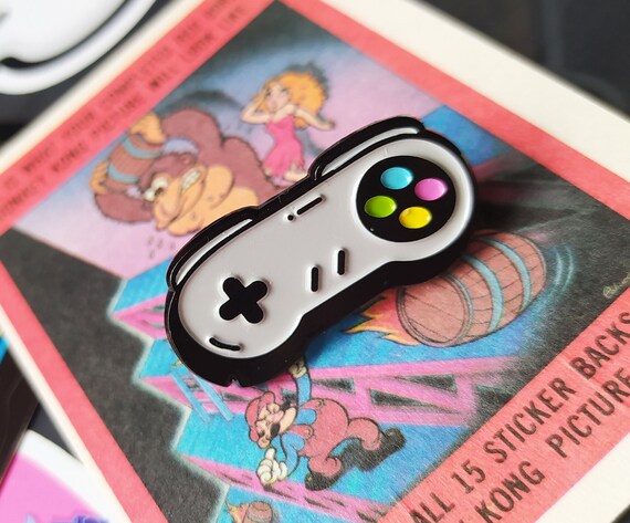 Mini Snes Nintendo Controller Pin Badge - Etsy