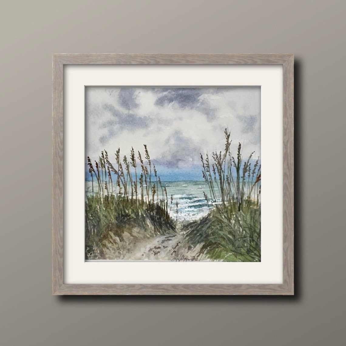 Last Look Outer Banks Watercolor Print Wall Art Beach - Etsy