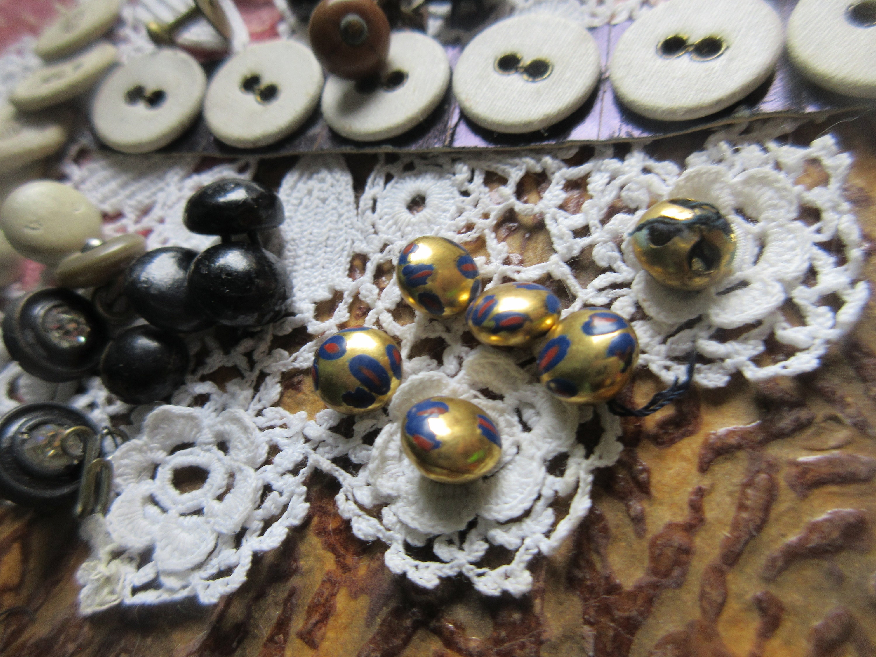 Assortment of Small Vintage Buttons and Fasteners 1900 to - Etsy