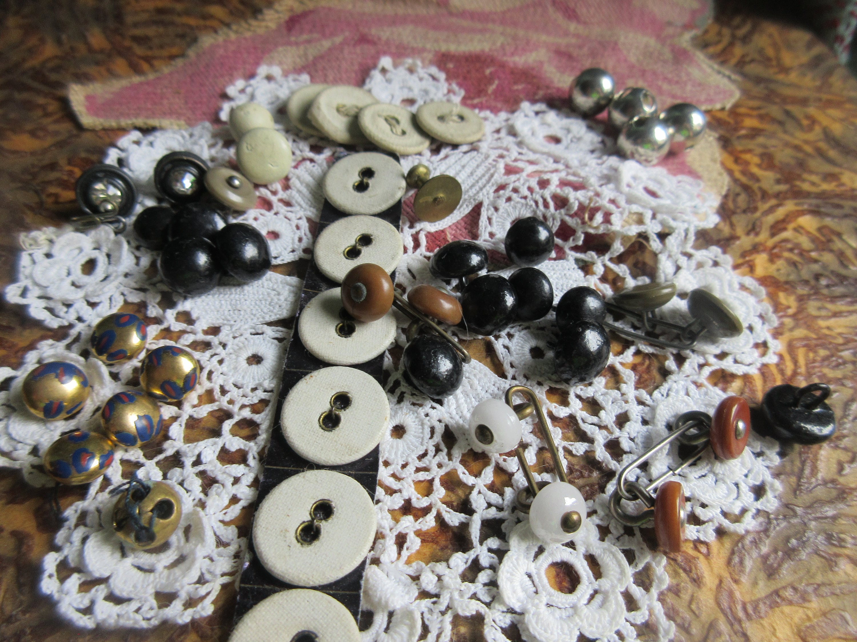 Assortment of Small Vintage Buttons and Fasteners 1900 to - Etsy