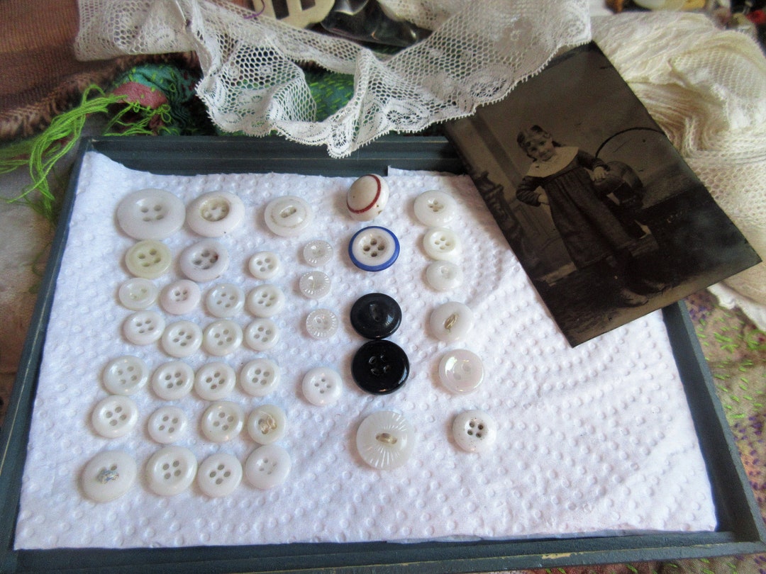 Assorted Antique China Buttons Mostly White 1850's to - Etsy