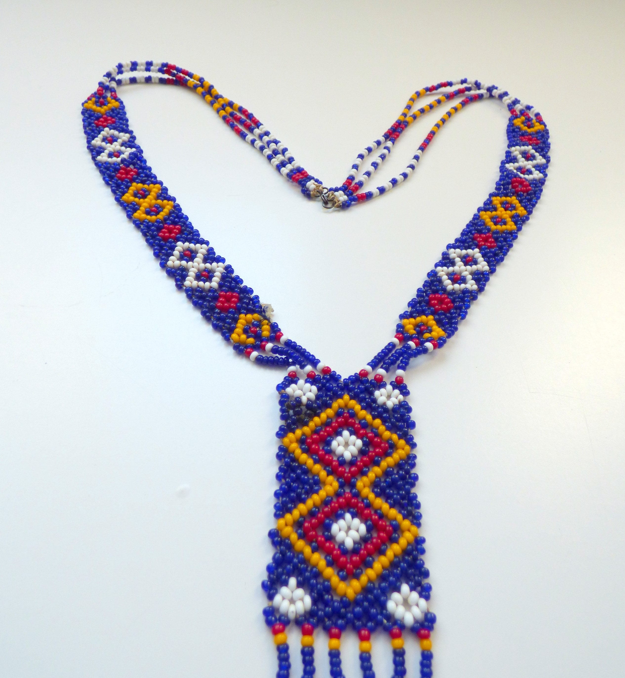 Xx African Beaded Necklace Jewelry From Mali Vintage Dogon - Etsy