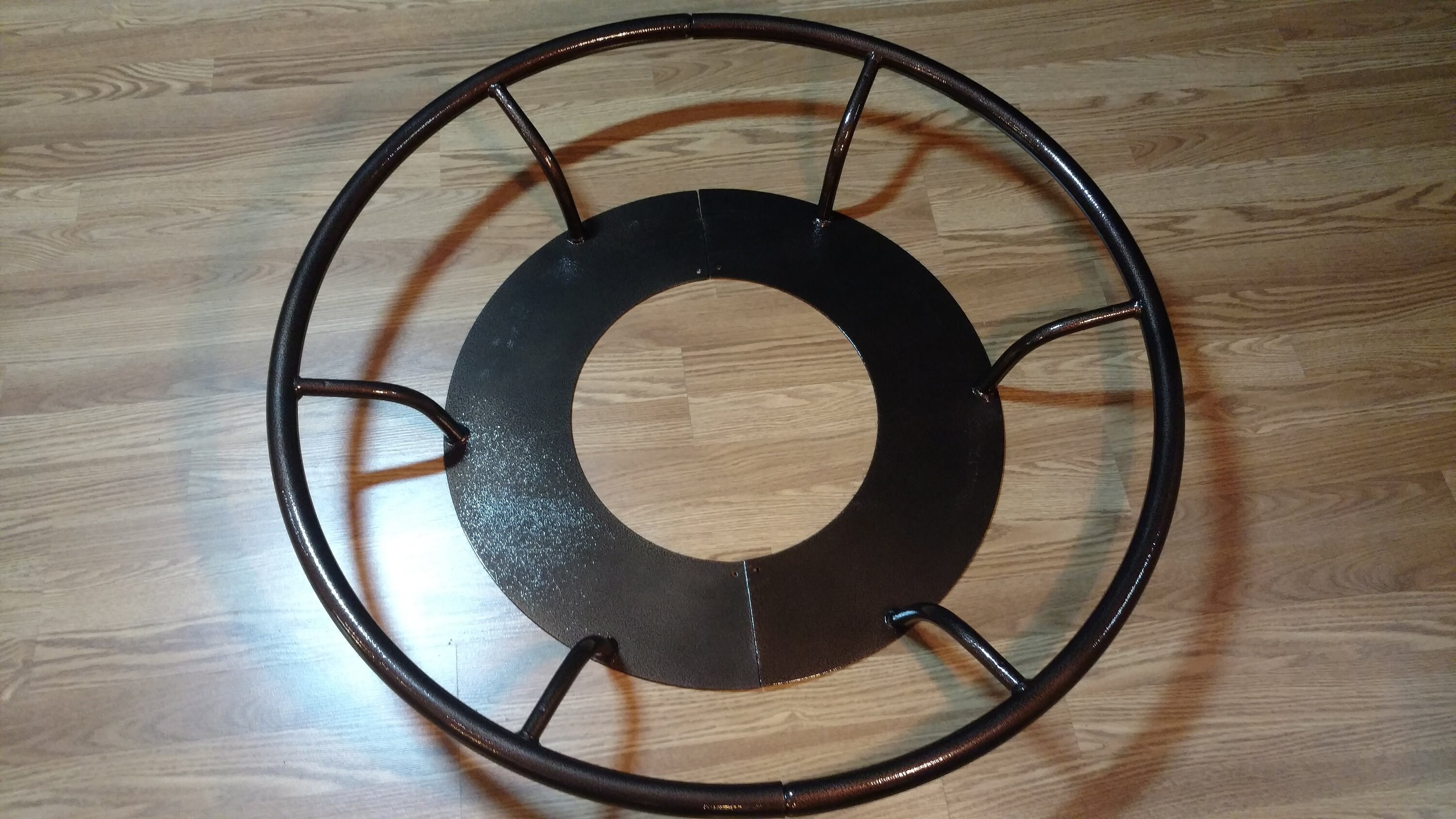 Wine Barrel Table Foot Rest | Oak Barrel Table Foot Rail - Etsy