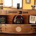 Floating Wooden Bottle Shelf Bourbon Barrel Rack Storage Rustic Display ...