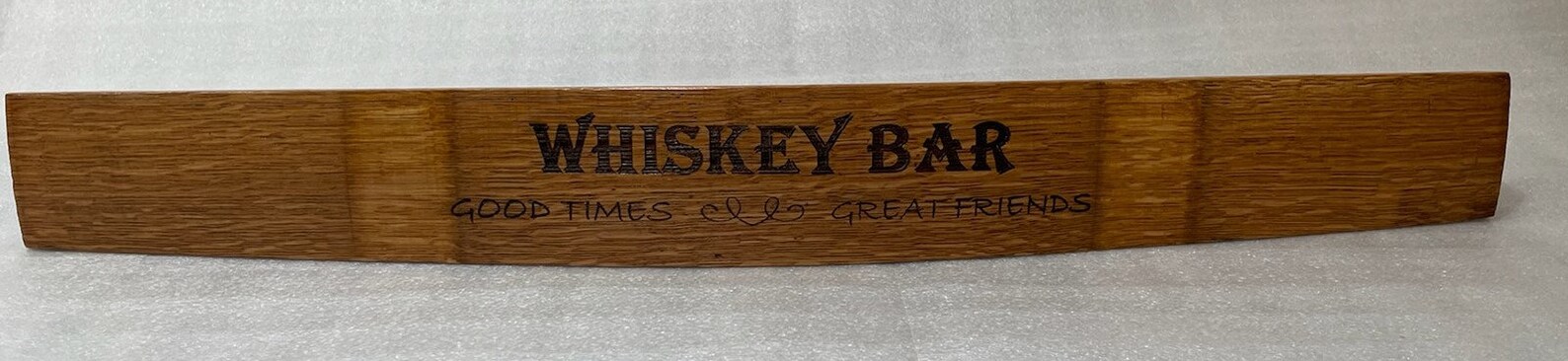 Customized Stave Sign for Home Bar, Wall Hanging Sign From Reclaimed ...