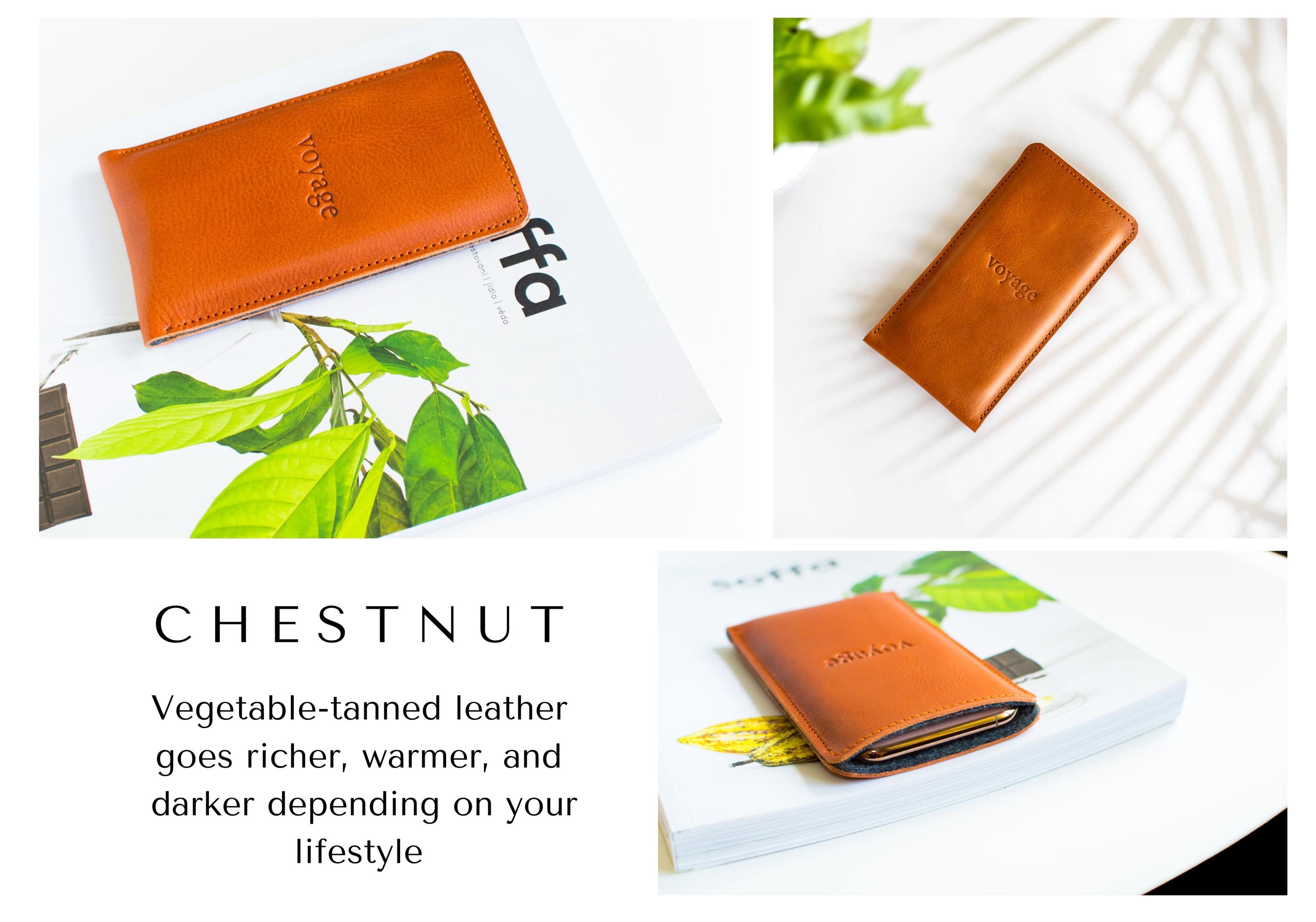 Leather Galaxy S25/S24 Phone Sleeve: Full Grain Wool Felt Case ...