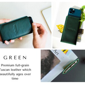 Leather Galaxy S25/S24 Phone Sleeve: Full Grain Wool Felt Case ...