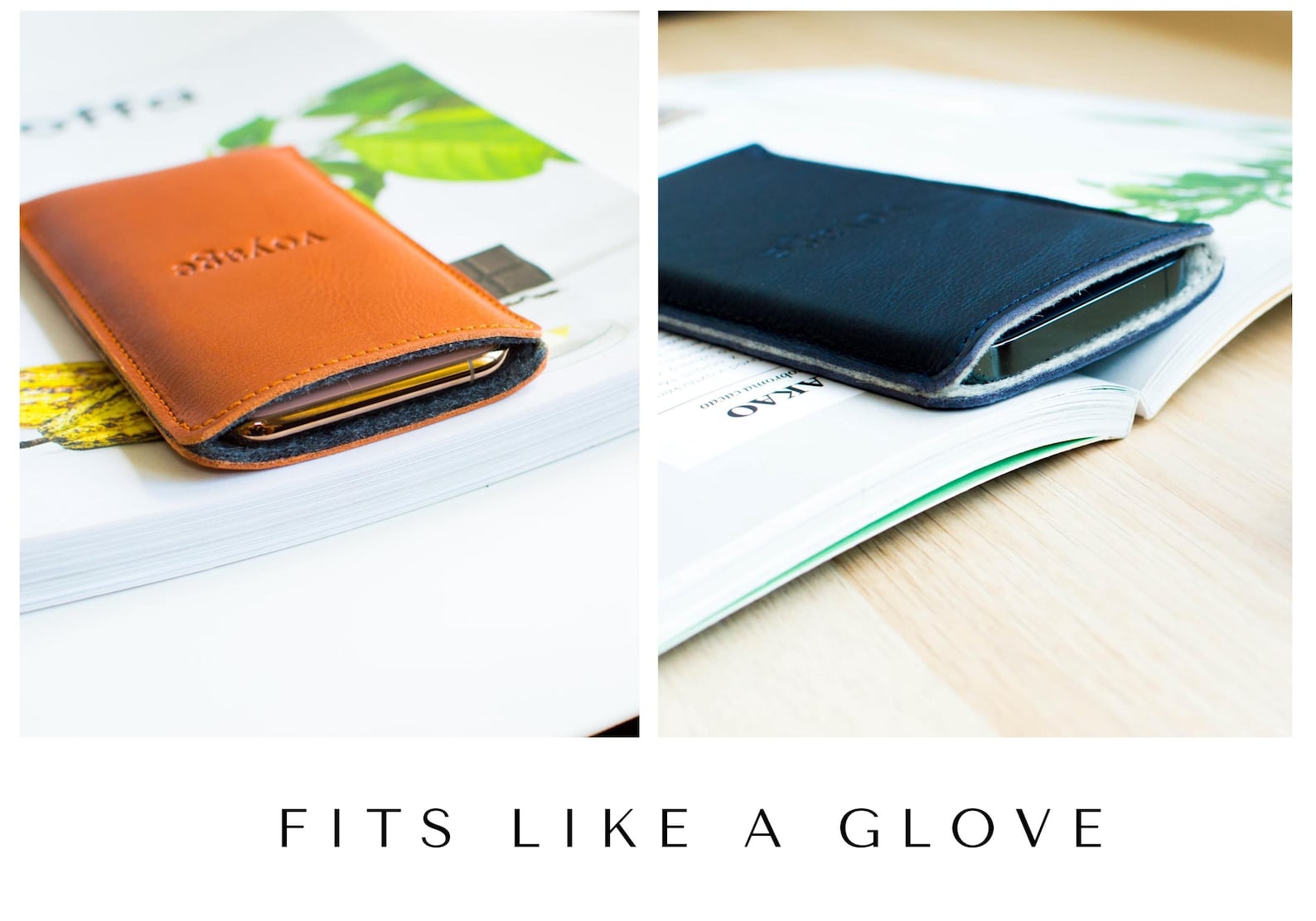Leather Galaxy S25/S24 Phone Sleeve: Full Grain Wool Felt Case ...